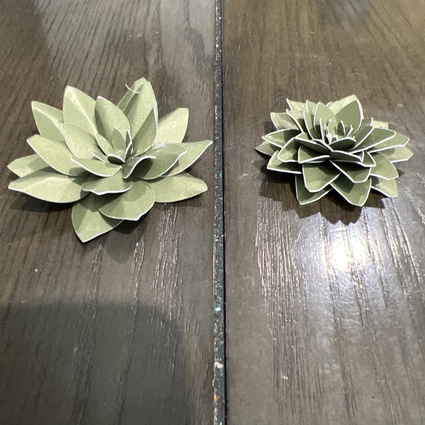 Paper Succulent Template SVG, Paper Plant Template, Paper Flowers SVG ...