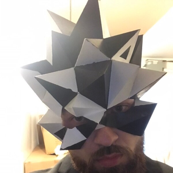 BLAST Mask - Easy Low-poly Polygon Mask PDF Download - Etsy
