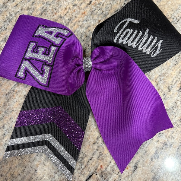 3" Personalized Custom Texas Size Cheer Bow - Single Layer Flip ...