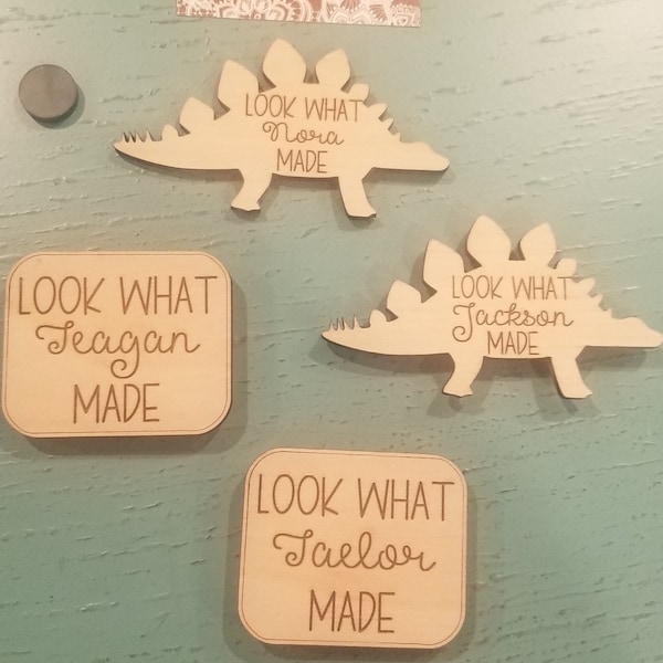 Look What I Made Fridge Magnets - Refrigerator Magnets - Engraved ...