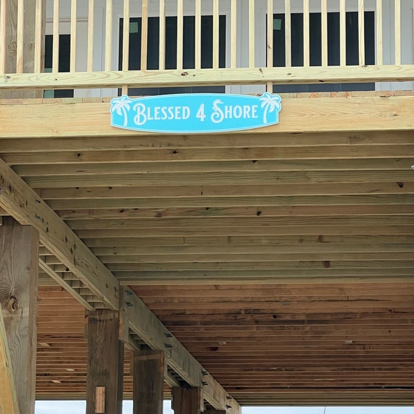 Personalized Custom PVC Sign for Your Beach Home Coastal Retreat ...