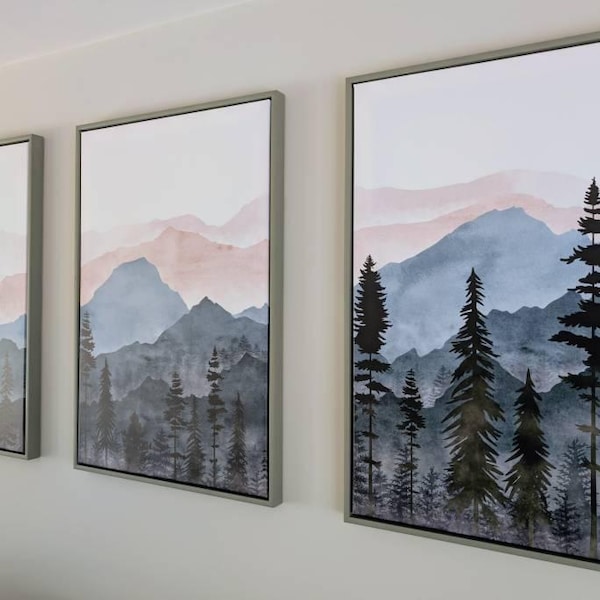 Stelvio Light Wood Veneer Canvas Floater Frame 40mm Deep | Canvas ...