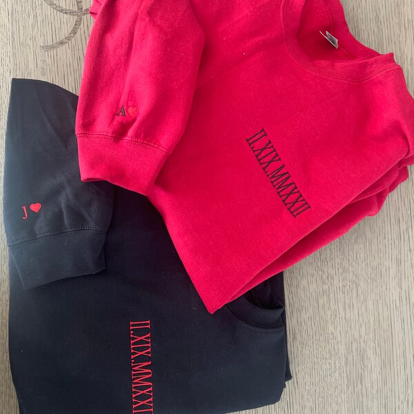 Custom Embroidered Sweatshirt, Custom Text Sweater, Personalized ...