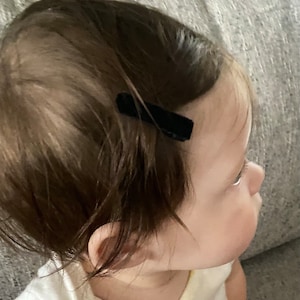 Small Velvet Fully Lined Barrettes, Baby Barrettes, Toddler Barrette ...