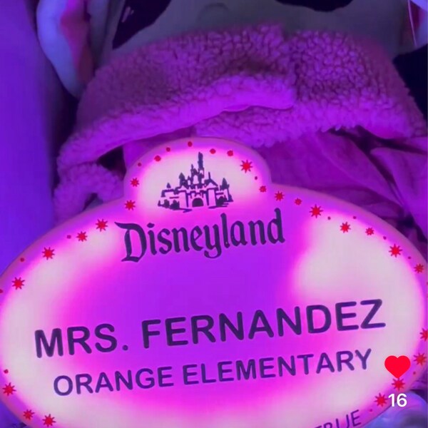 Custom Large 3D Printed Disney Cast Member Name Tag Decoration - Etsy