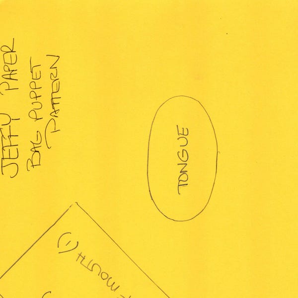 Jeffy Paper Bag Puppet Pattern - Etsy