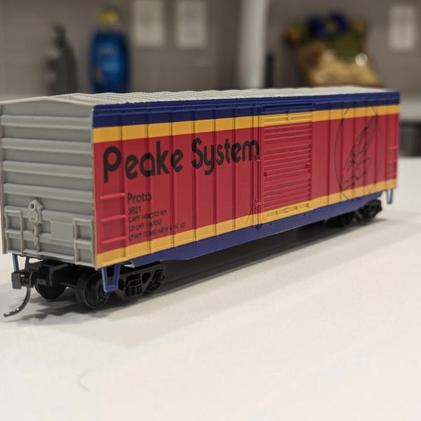 Custom Printed Model Train Box Car, HO Scale Box Car, Personalized Box ...