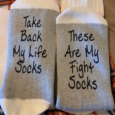 These Are My Fight Socks Take Back My Life-cancer Socks-cancer Gift ...