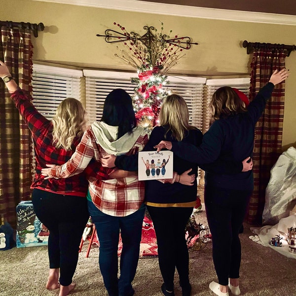 Friendship Print Best Friend Gift for Her Five Friends Gift for Best ...