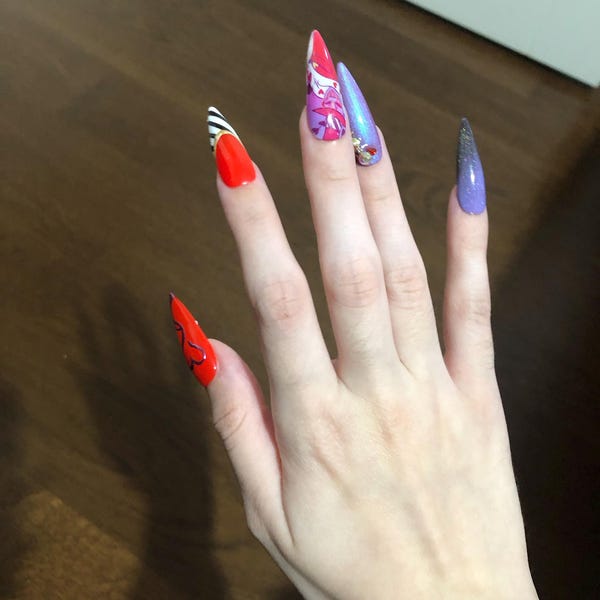 Starfall Acotar Inspired Press on Nail Set - Etsy