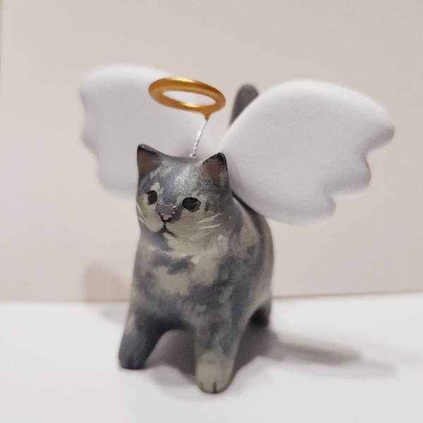 Custom Clay Cat Figurines, Tiny Hand-painted Clay Cats, Tiny Cat ...