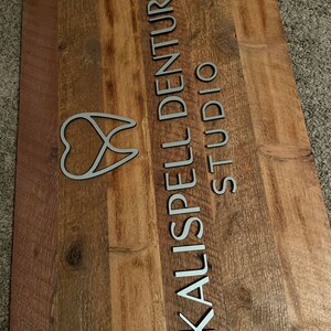 Custom Laser Cut, Clinic Sign, Sign With Raised 3D Design, Business ...