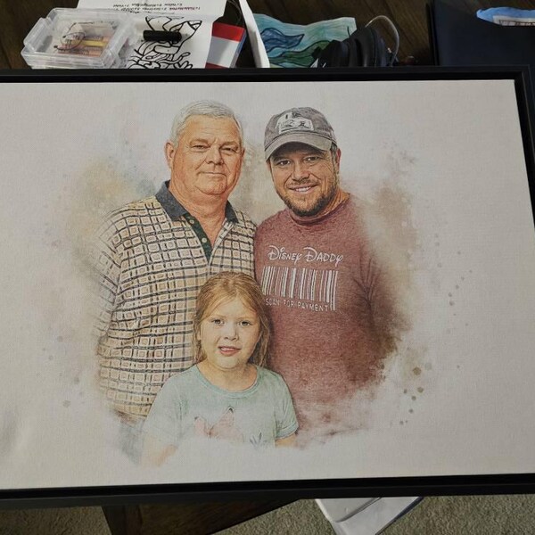 Custom Memorial Pet Drawing, Pet Portrait From Photo, Painting ...
