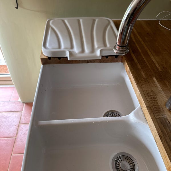 Ceramic Draining Board for Belfast Butler Sink -white Ceramic Drainer ...