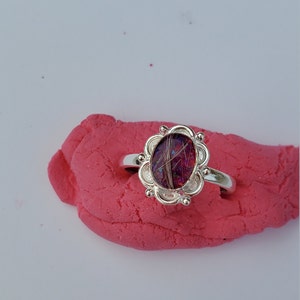 925 Sterling Silver Rectangle Shape Ring Prong Bezel Setting | Etsy