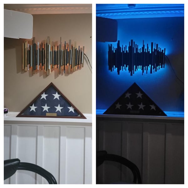 Mini Custom Sound Wave, Wood Soundwave Wall Sculpture, Song Art, Unique ...