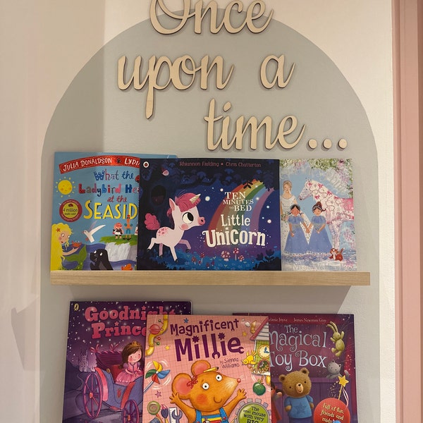 Once Upon a Time | Wooden Wall Words | Nursery | Children’s Room Decor ...