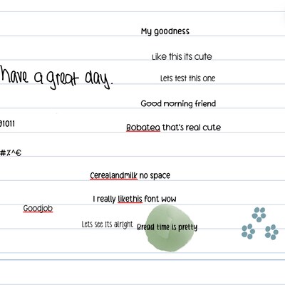 Cute Handwriting Practice Sheet, Neat Handwriting Workbook, Cute Hand ...