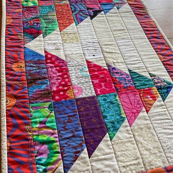 Tula Pink Patchwork Quilt - Etsy