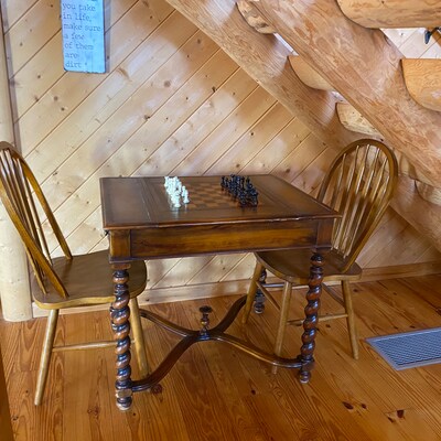 26 Pack 1.25 Wood Stacking Checkers Finished in Clear and Walnut ...