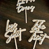 Rustic Personalized Cake Topper, Custom Script Wedding Cake Topper, Mr ...