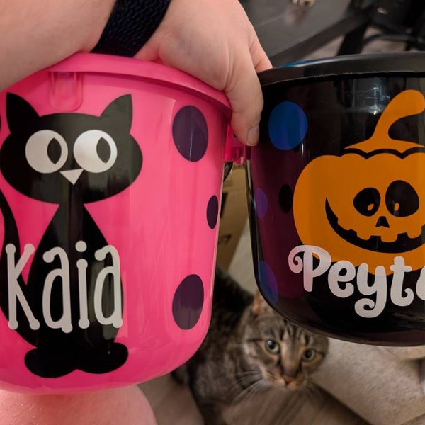 Personalized Cheer Team Buckets, Cheer Team Gift, Cheerleading Senior ...