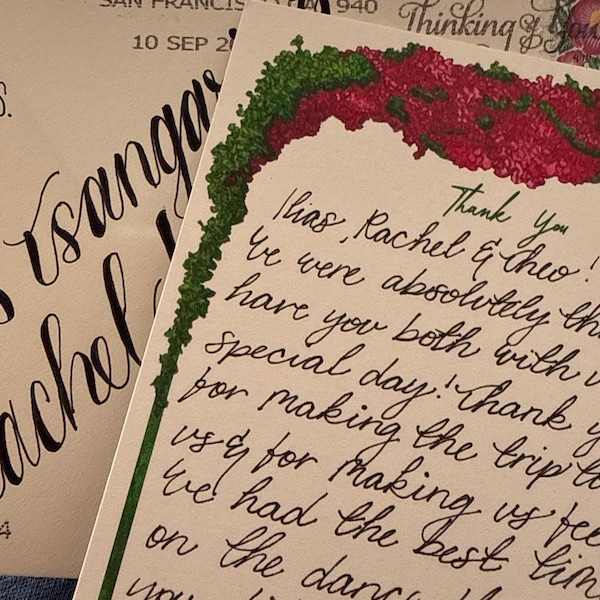 Handwritten Thank You Notes, Personalized Stationery | Custom Cards for ...