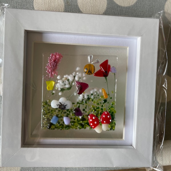 Christmas Tree Fused Glass Decoration With 2 Robins - Etsy UK