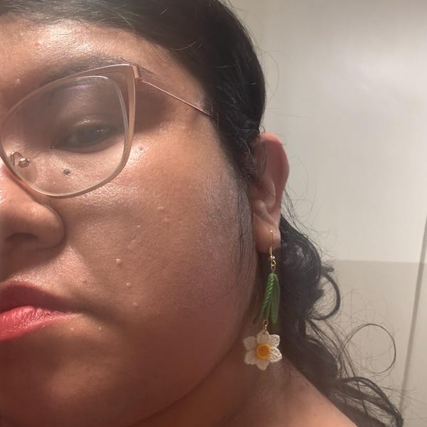 Granny Square Dangle Polymer Clay Earrings | Bright Spring Color Block ...