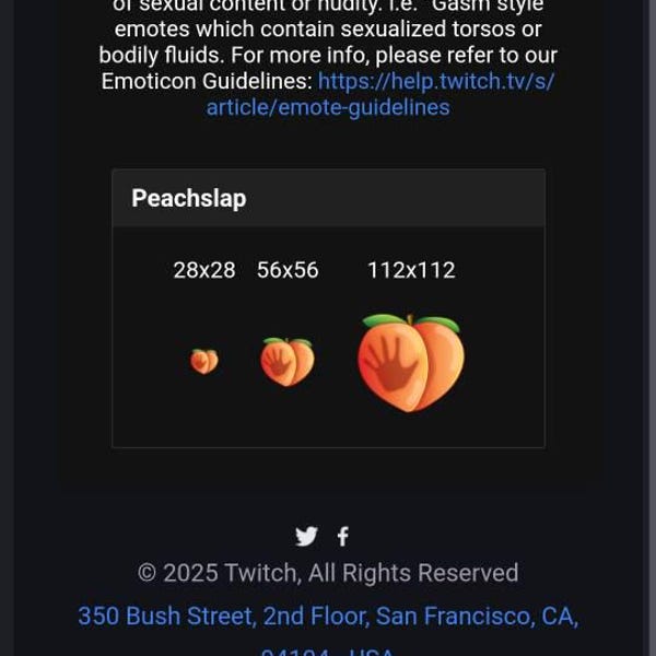 Peach Slap Emote | Twitch Emote | Discord Emote | Booty Emote | Meme ...