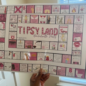 Tipsy Land Party Adult Drinking Board Game Game Night - Etsy