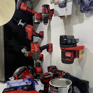 10 Pack Milwaukee M18 Tool Holder / Hanger / Wall Mounts HEAVY DUTY Not ...