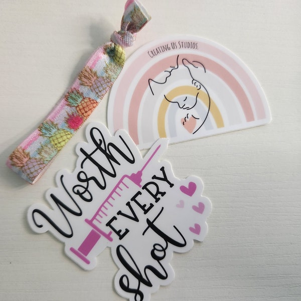 IVF STICKER | INFERTILITY | Worth the Shot - Etsy