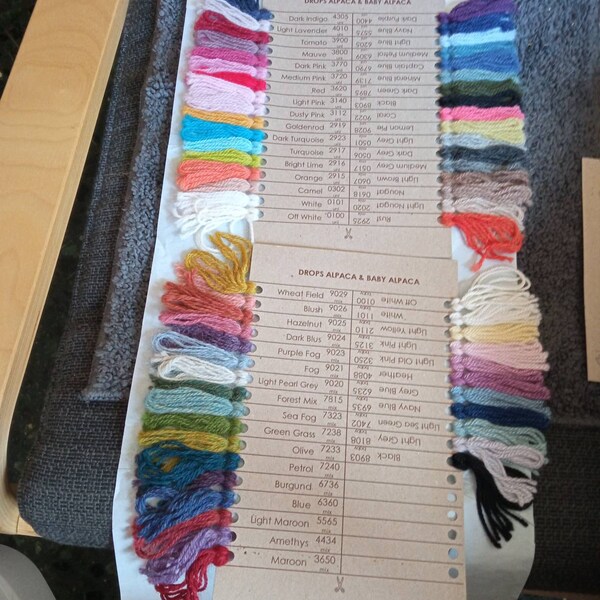 Rowan Felted Tweed DK Colour/shade Chart - Etsy