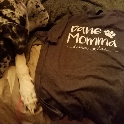 Great Dane Mama Custom Dog Name Shirt Your Dogs Name Here Great Dane ...