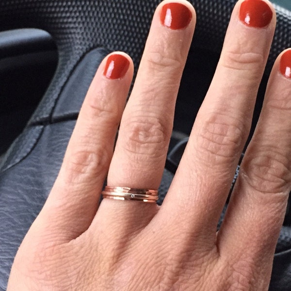 Half Moon Curved Wedding Band, Ecofriendly Diamond & 14k White Gold ...