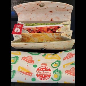 Burrito Wallet With Chain Crossbody / Shoulder Strap or Wristlet Strap ...