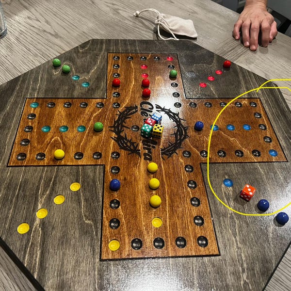 Firefighter's Wooden Wahoo Board Game With Dice and Marbles, Free ...