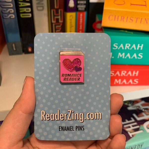 Romance Reader Enamel Pin - Etsy