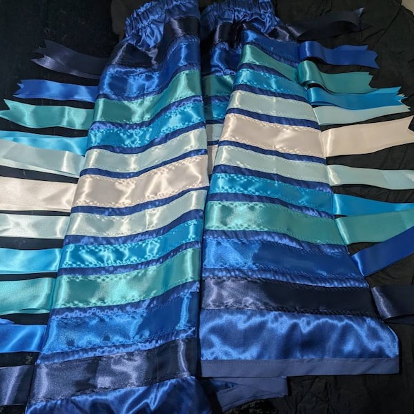 Native American Ribbon Skirt Ocean Blue Waves Ribbon Skirt Blue Ribbon ...