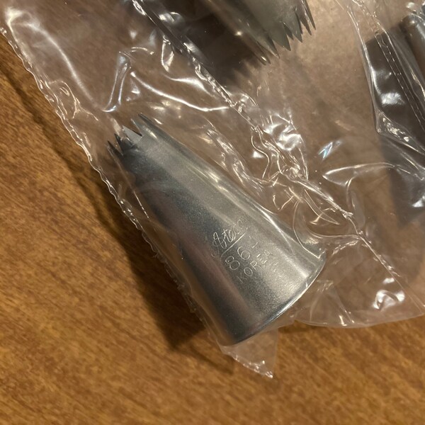 Large Open Star Pastry Tips - Choose the Size You Need - 820 Series ...