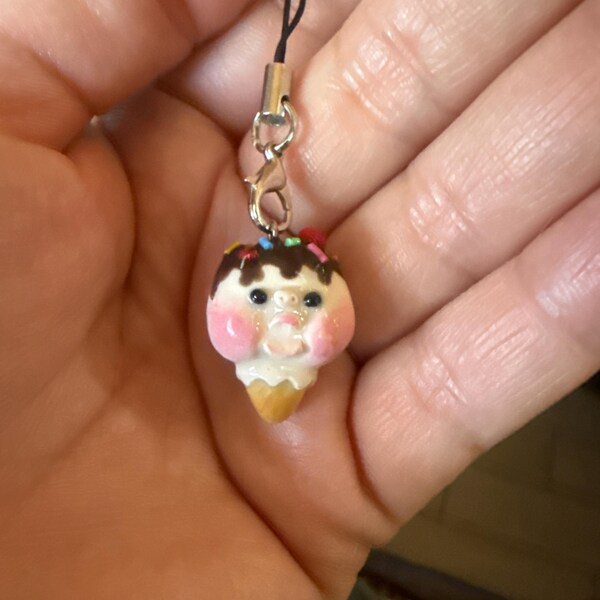 Kawaii Colorful Caterpillar Hipper, Tiny Handmade Book Character Charm ...