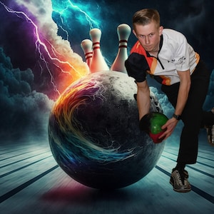 Bowling Bundle DIGITAL DOWNLOAD Bowling Graphics, Bowling Ball, Strike ...