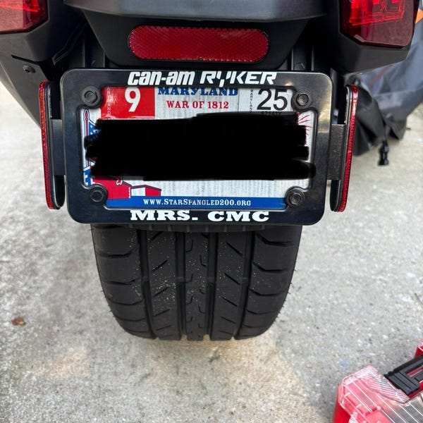 Personalized Motorcycle Frame for Your License Plate Personalized With ...