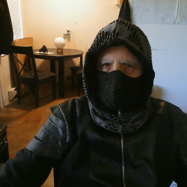 Hood Light Grey Tie Dye Light Fabric Hood Lining Hood Desert Festival ...