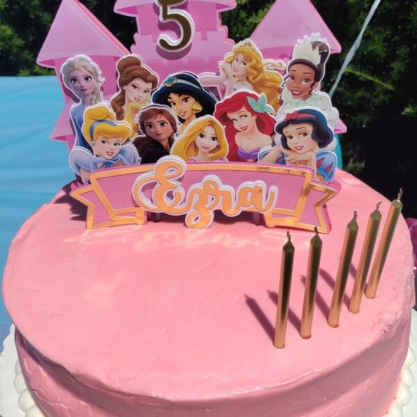 Princess Cake Topper / Princess Party Decorations / Princess Birthday ...