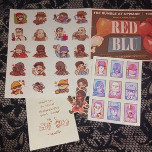 TF2 / Clear Sticker Sheet - Etsy