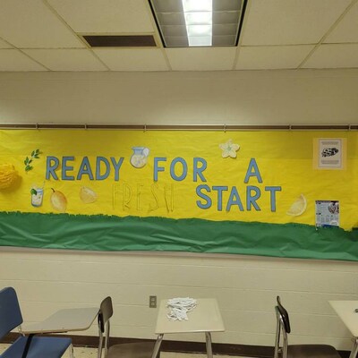 Printable Bulletin Board Display Kit Teacher Bulletin Board Fresh Start ...