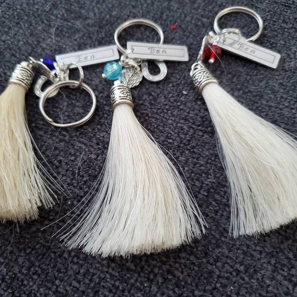 Freedom Wings Tassel Horse Hair Key Chain by Equine Keepsakes - Etsy