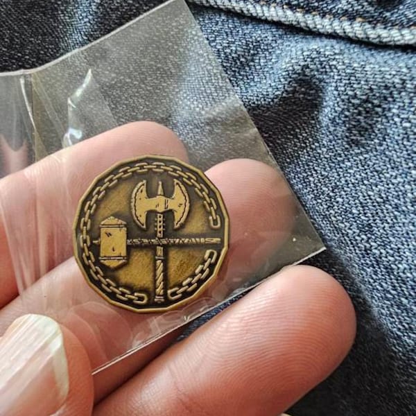 Druid Character Coin Token Pack, Druid Miniature, Druid Mini, Hero Coin ...